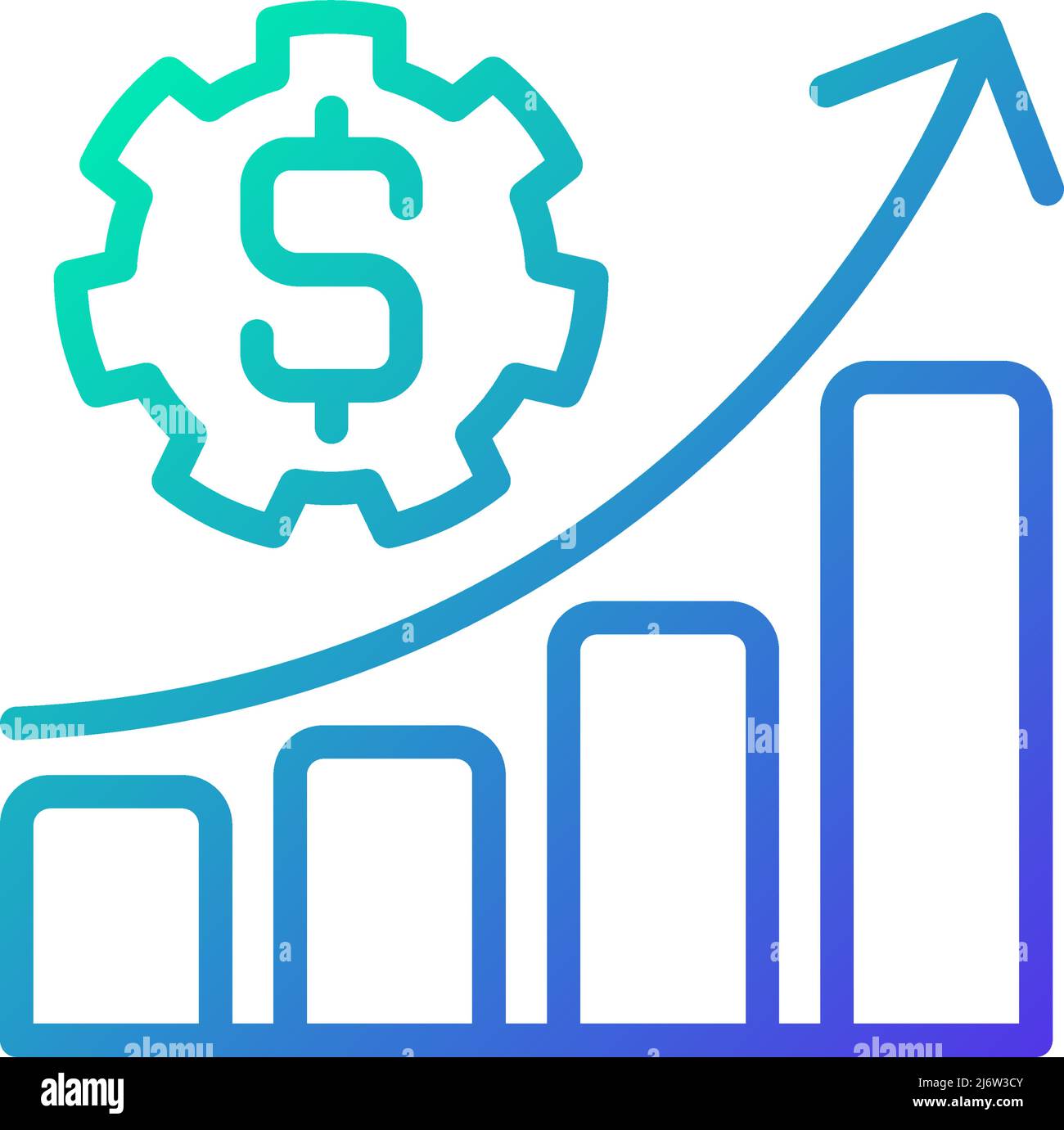 Budget gradient linear vector icon Stock Vector Image & Art - Alamy