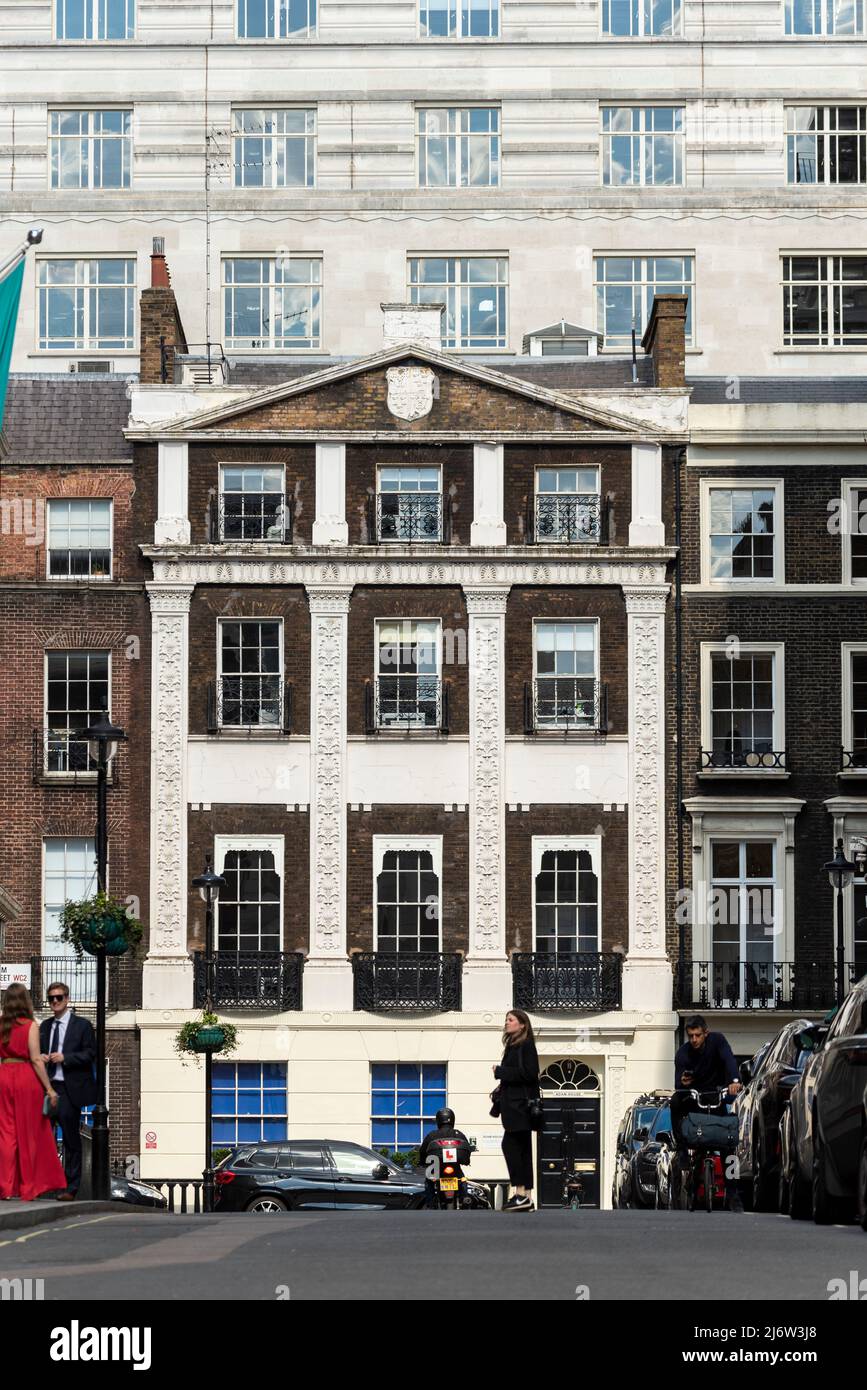 Adam House, in Adam Street, London. Built in the area known as the ...