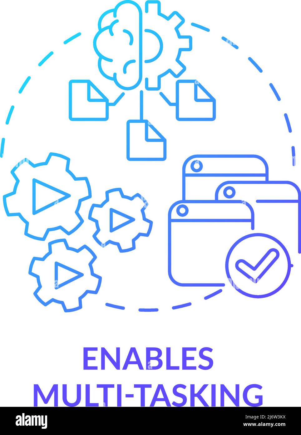 Multiple tasking Stock Vector Images - Alamy