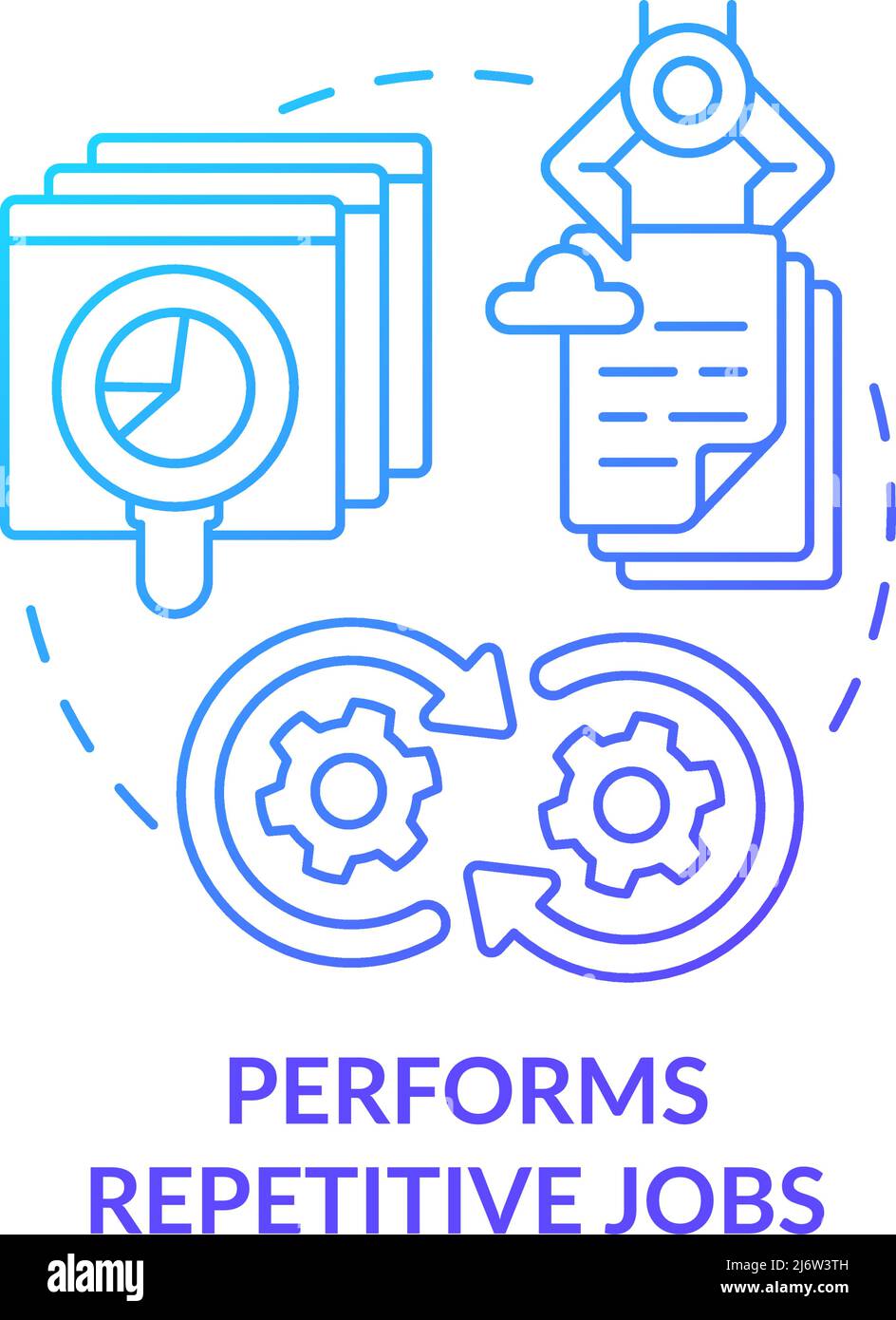 Repetitive task Stock Vector Images - Alamy
