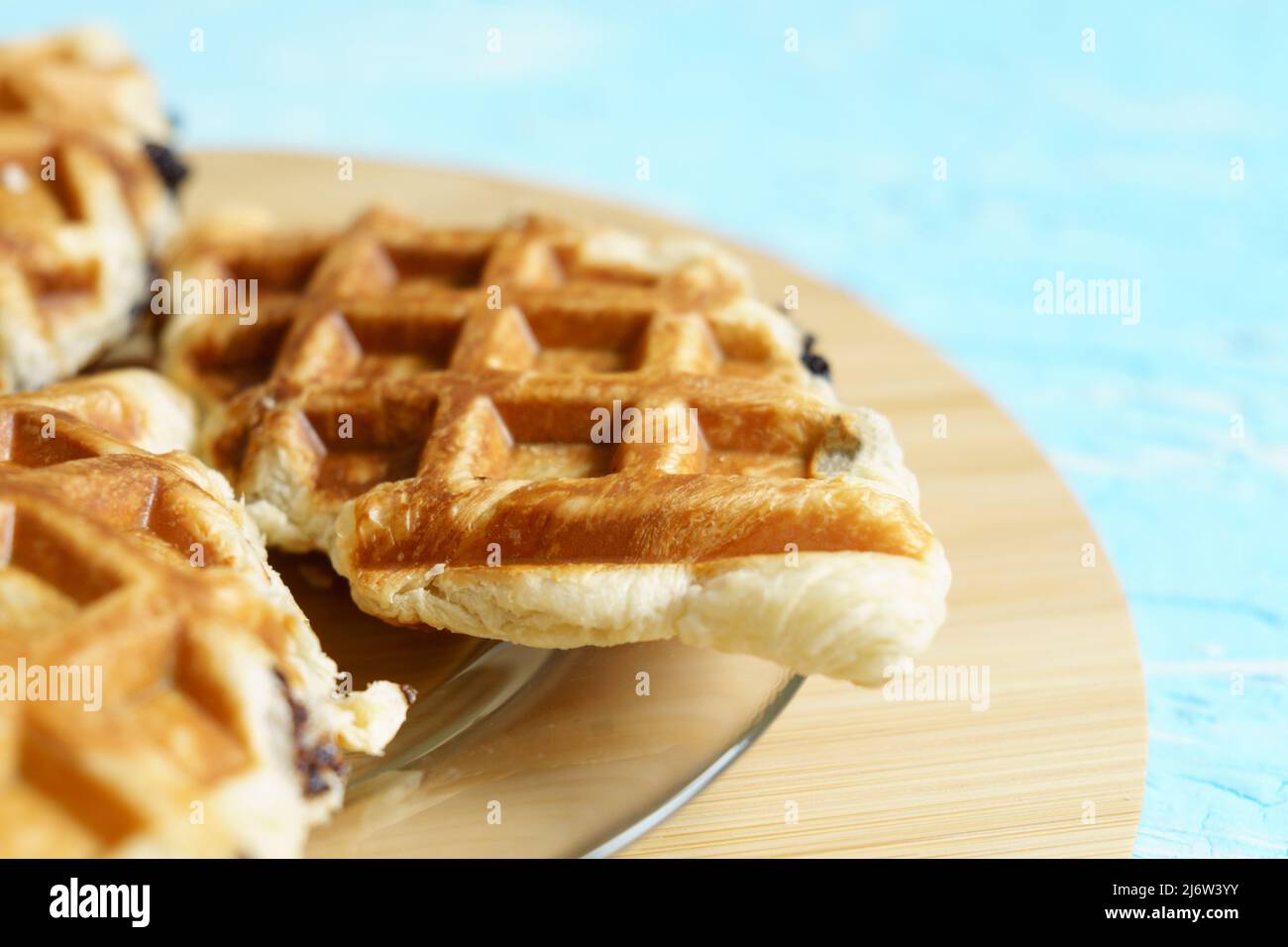 Croffle for croissant and waffle. This bread is a combination of ...