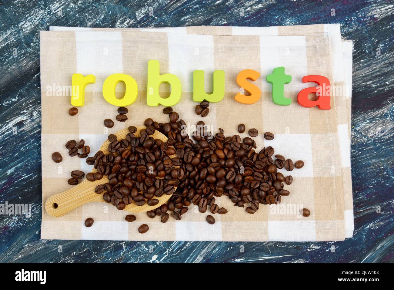 Robusta coffee beans, roasted grain flavour aroma cafe, natural coffee ...