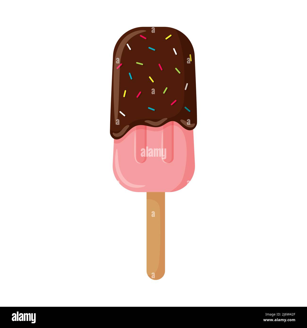 Sweet food celebration ice Stock Vector Images - Alamy