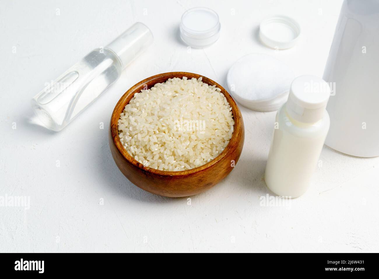 Rice for skin care face cleansing cosmetic product. Natural beauty ...