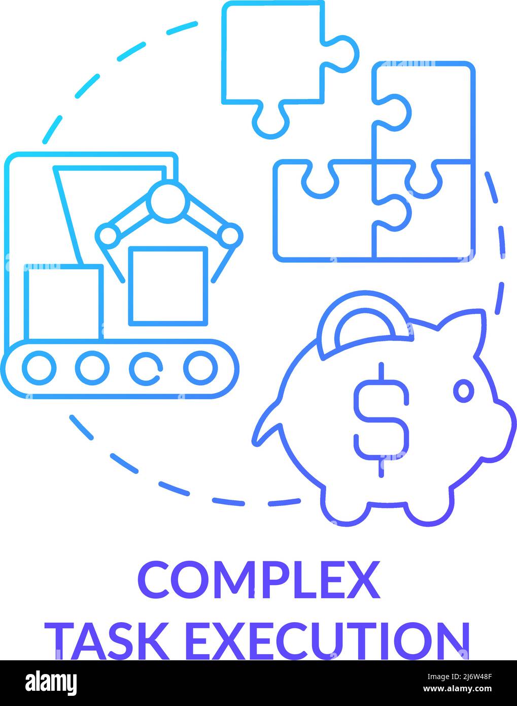 Complex task execution blue gradient concept icon Stock Vector Image ... Complex task execution blue gradient concept icon Stock Vector Image ...