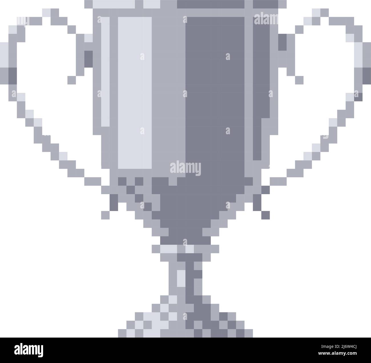 8 bit pixel sports cup. vector illustration Stock Vector Image & Art ...