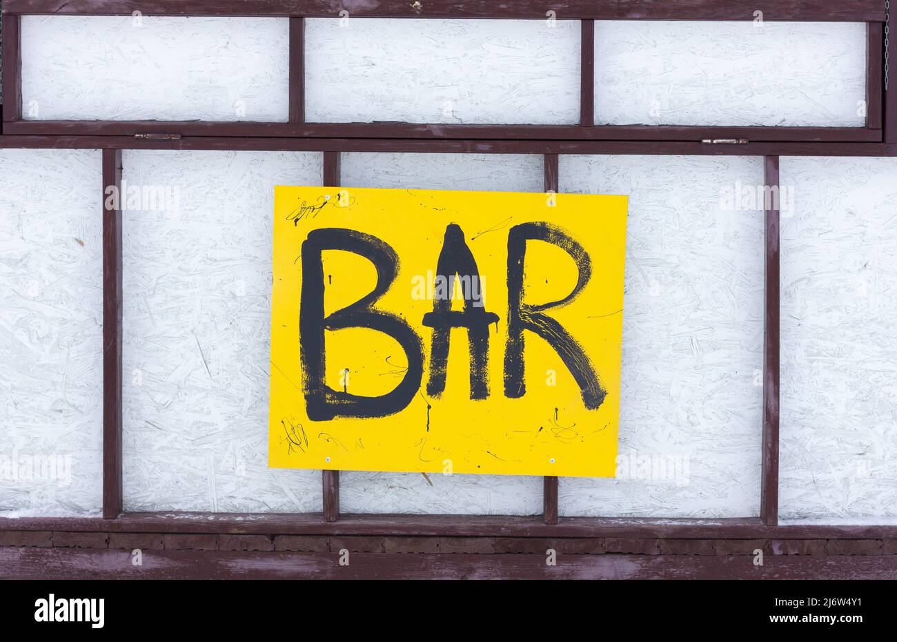 Signboard at the entrance to the beer bar. Bar sign Stock Photo - Alamy