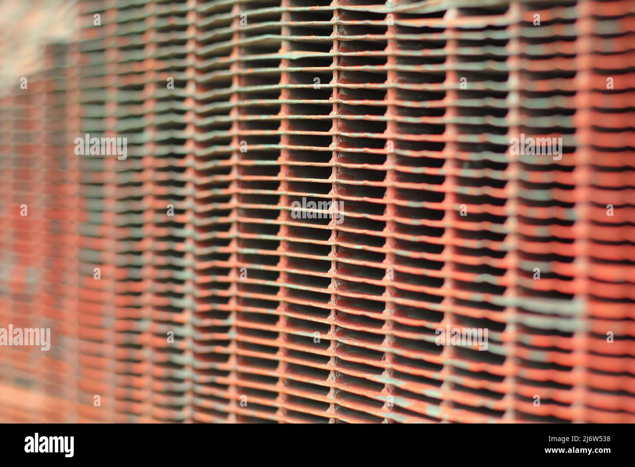 Vintage rusty farm tractor front motor grille Stock Photo - Alamy