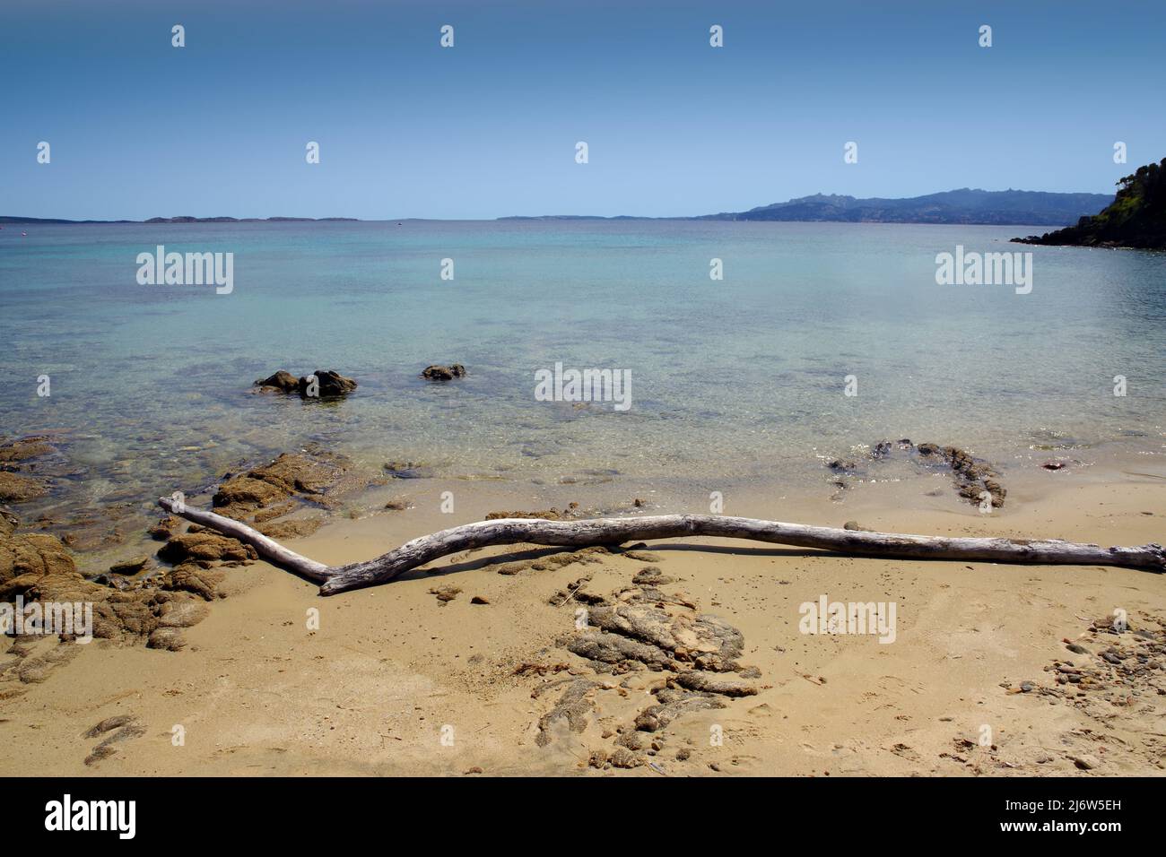 Palau, Sardinia, Italy. Cala Capra beach in spring Stock Photo - Alamy