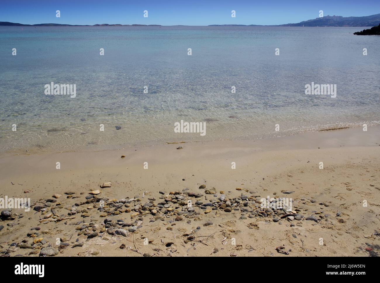 Palau, Sardinia, Italy. Cala Capra beach in spring Stock Photo - Alamy