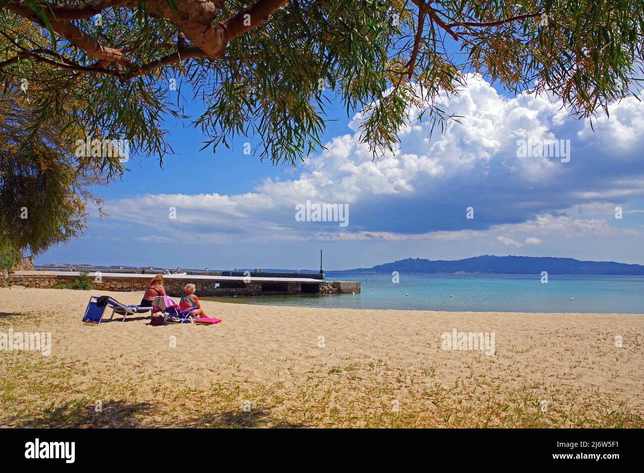 Palau, Sardinia, Italy. Cala Capra beach in spring Stock Photo - Alamy
