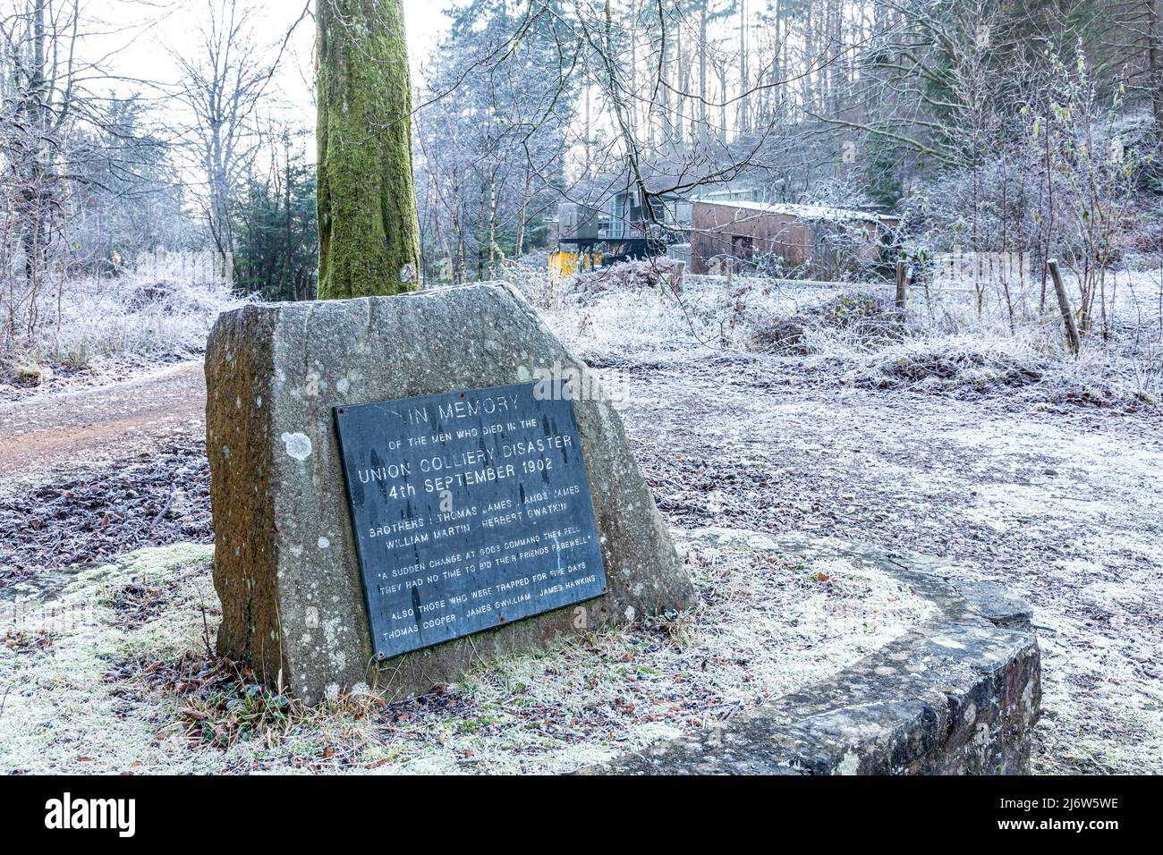 Winter in the Forest of Dean - Memorial to the men who died in the ...