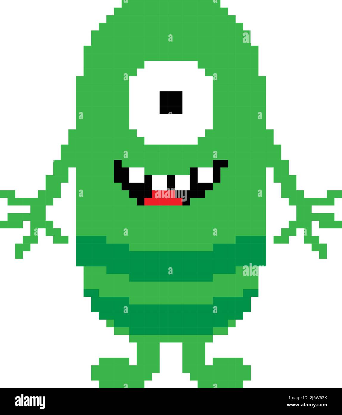 Cartoon zombie pixel design hi-res stock photography and images - Alamy