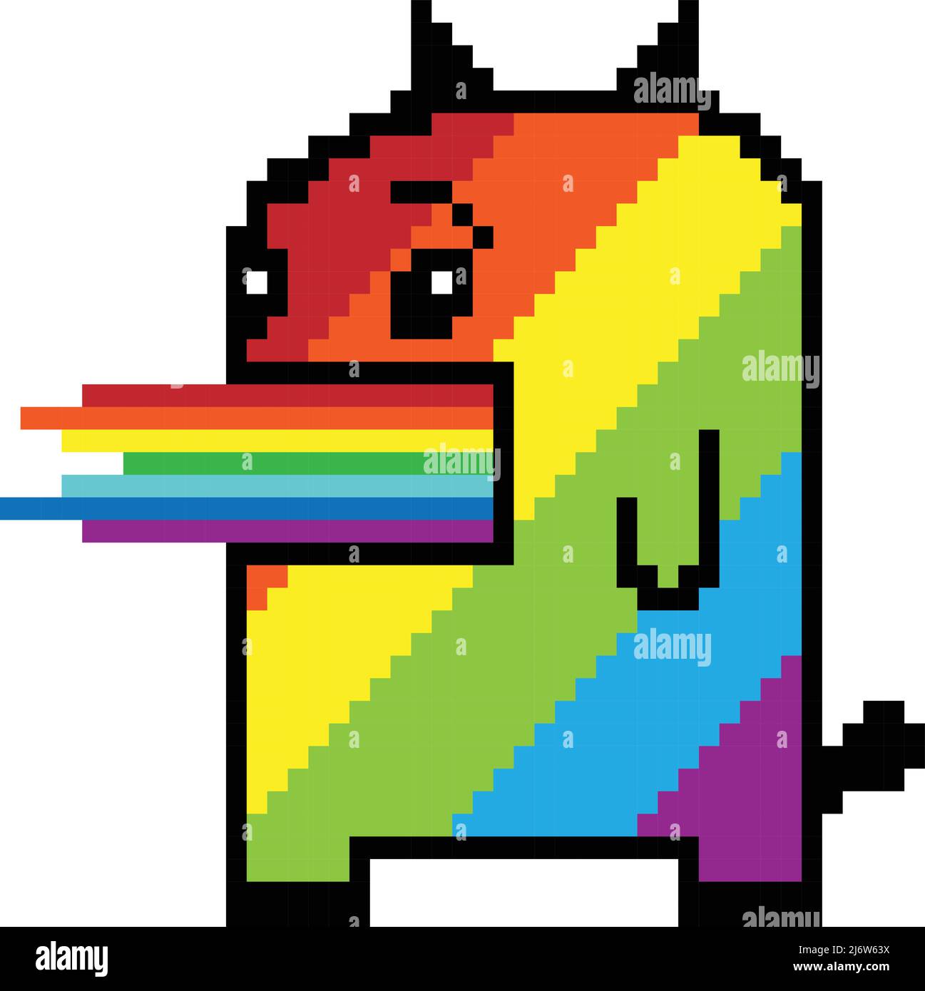 Pixel monster Stock Vector Images - Alamy