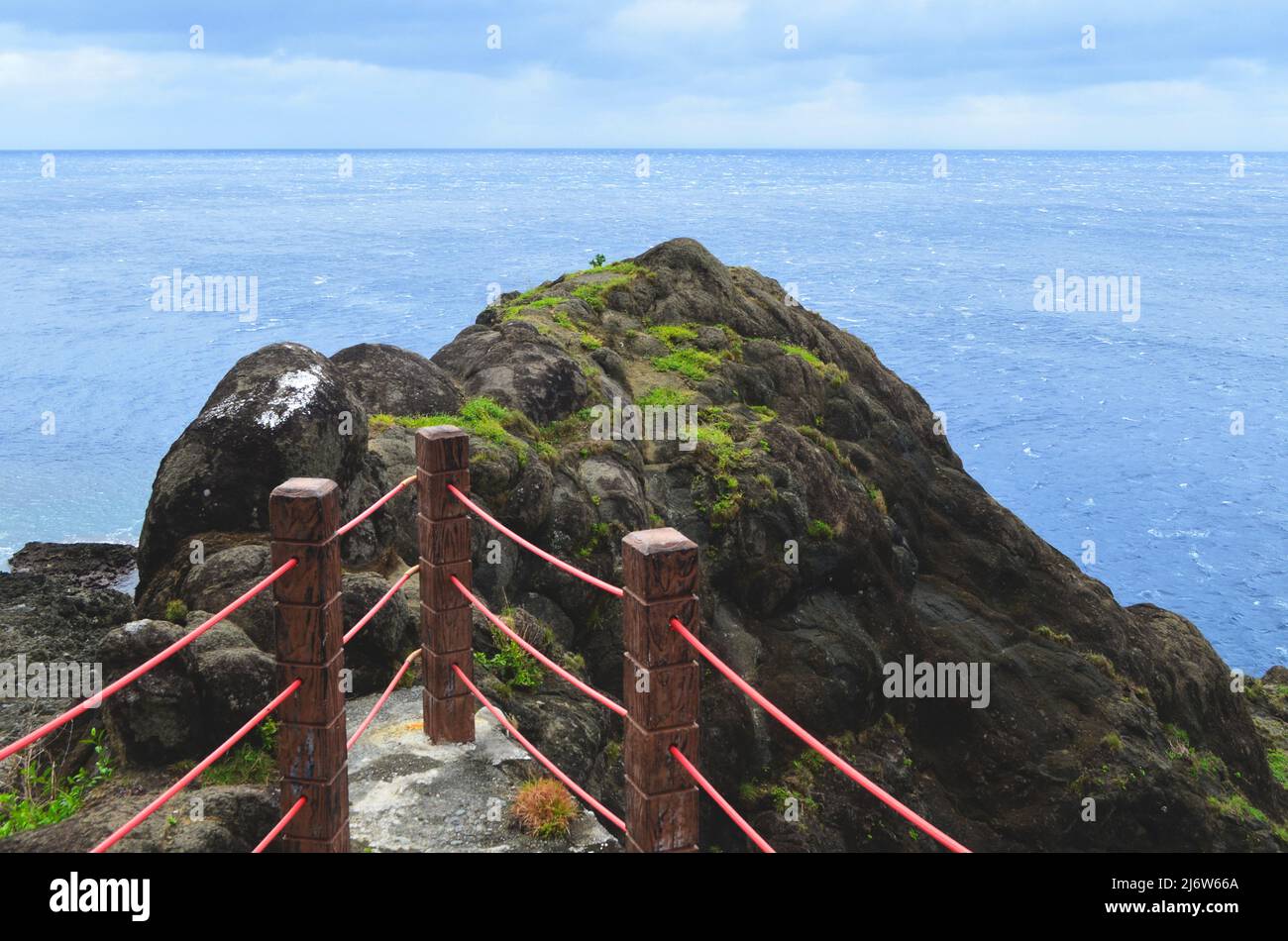 Old Lanyu lighthouse in Kaiyuan harbour, Lanyu island, Taiwan Stock ...