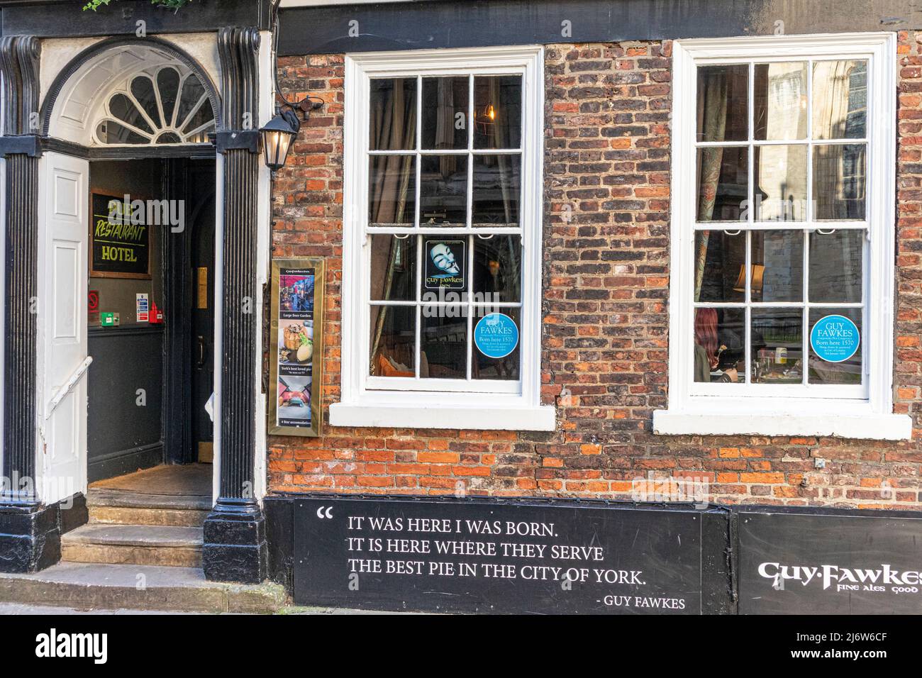 The Guy Fawkes Inn in the city of York, Yorkshire, England UK Stock ...