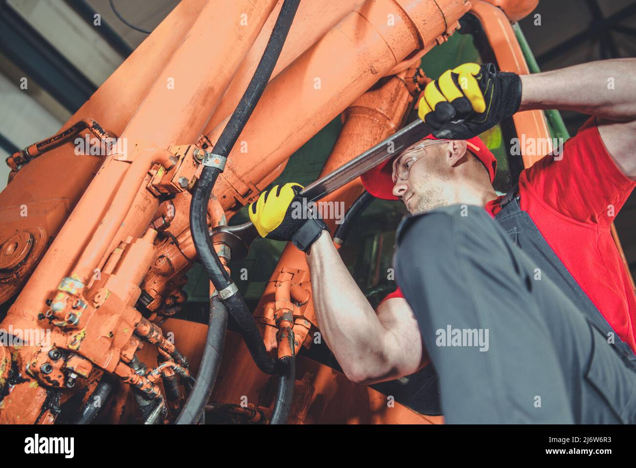 Heavy Construction Equipment Pneumatic Elements Replacement Performed ...