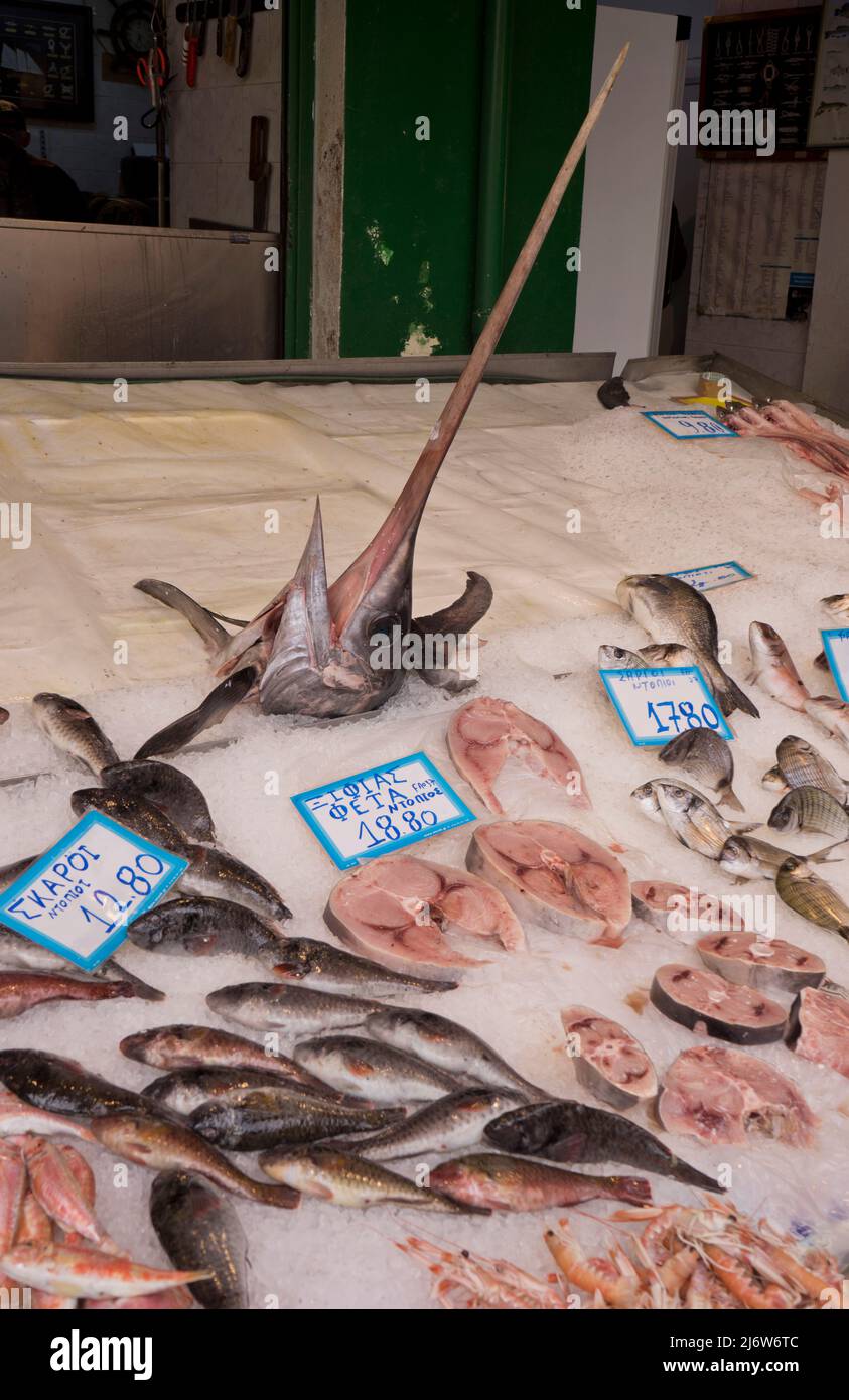 Piraeus fish market hi-res stock photography and images - Alamy