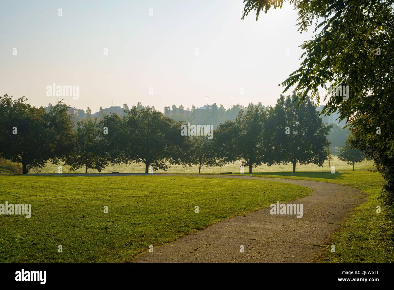 The park known as Parco Nord, at Milan, Lombardy, Italy, at fall ...