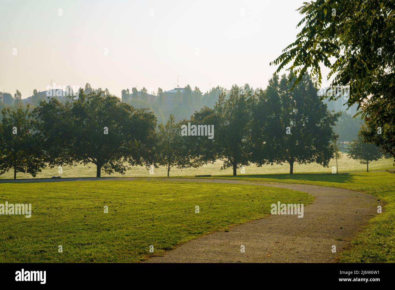 The park known as Parco Nord, at Milan, Lombardy, Italy, at fall ...