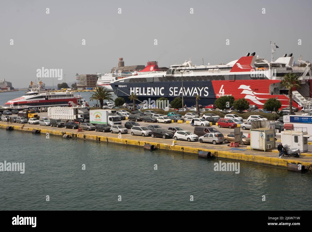 Piraeus containers terminal hi-res stock photography and images - Alamy