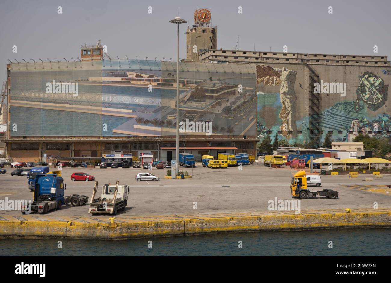 Piraeus containers terminal hi-res stock photography and images - Alamy