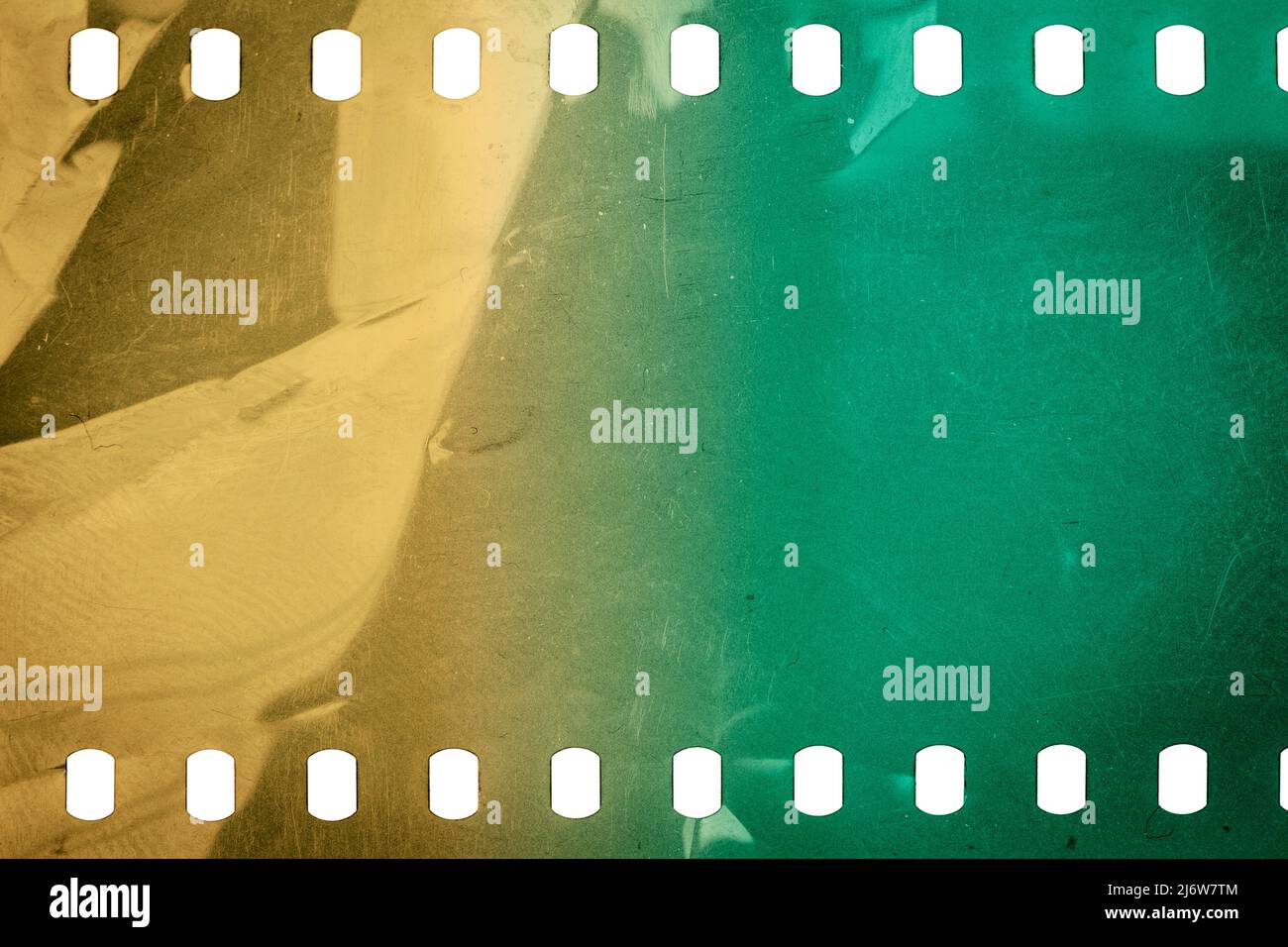 Dusty and grungy 35mm film texture or surface. Perforated scratched ...