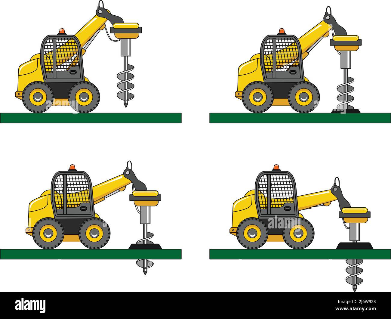 Drilling rig land Stock Vector Images - Alamy