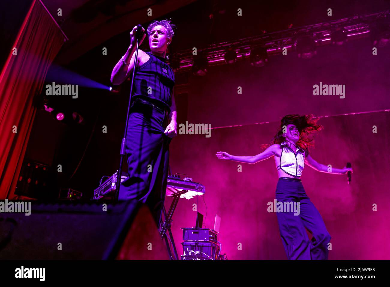 May 3, 2022: Sugar Bones and Janet Planet of .Confidence Man live at o2 ...