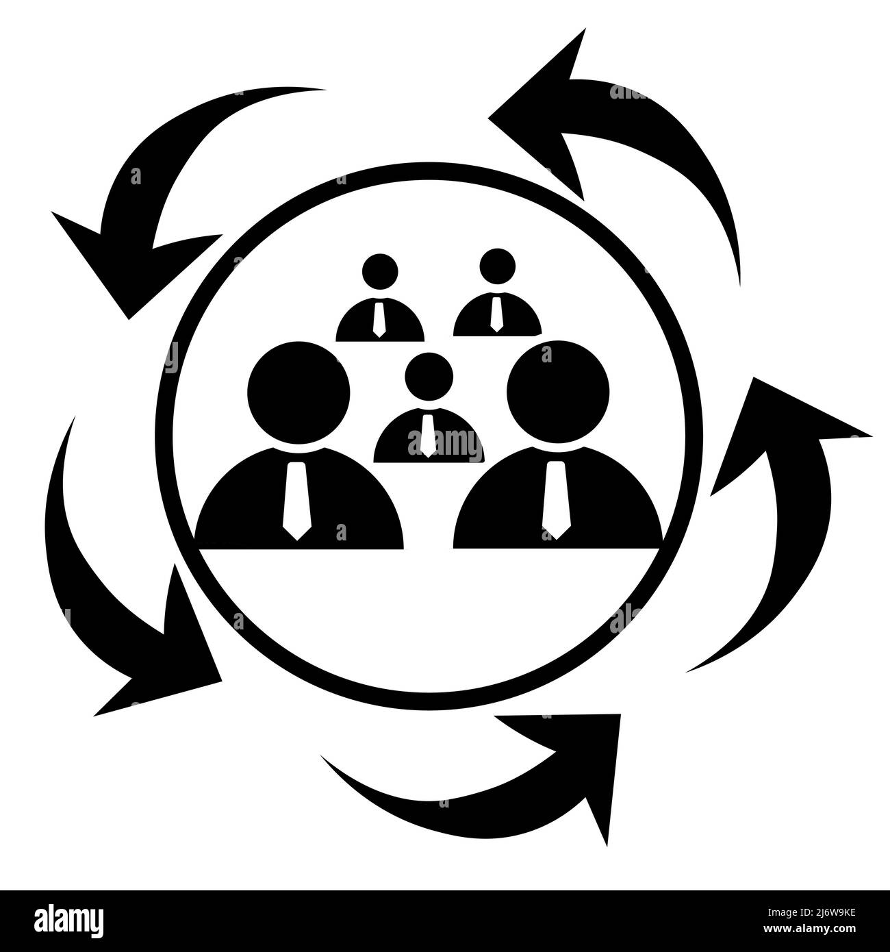 Team in company group Black and White Stock Photos & Images - Alamy