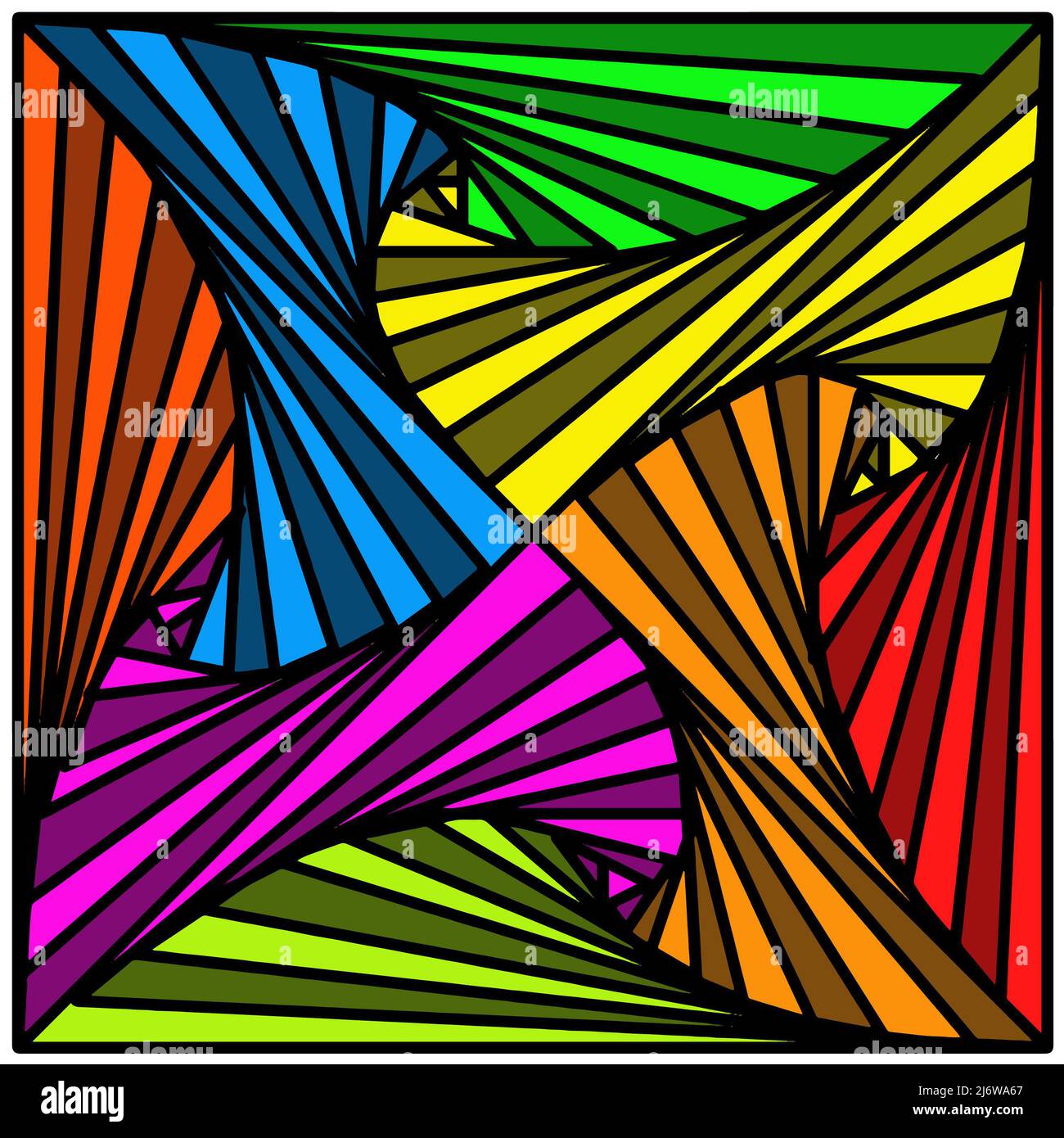Vector image colored abstraction of twisted shapes Stock Photo - Alamy