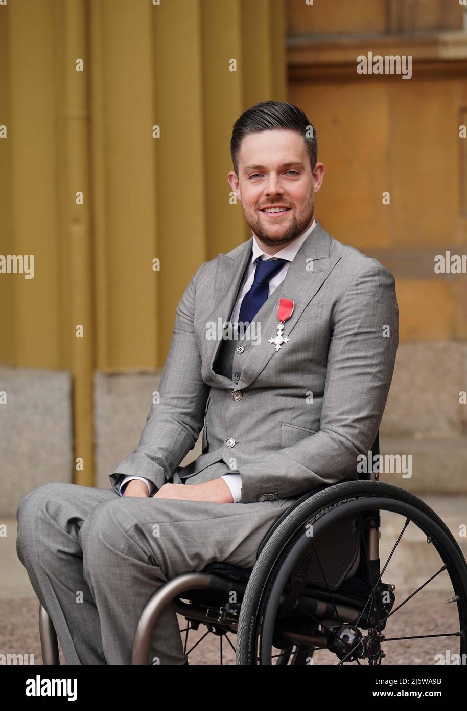 Christopher Ryan after he was made an MBE (Member of the Order of the ...