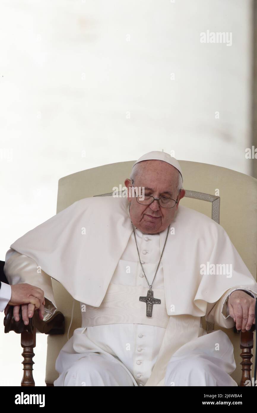 May 4, 2022 - POPE FRANCIS during his Wednesday General Audience in St ...