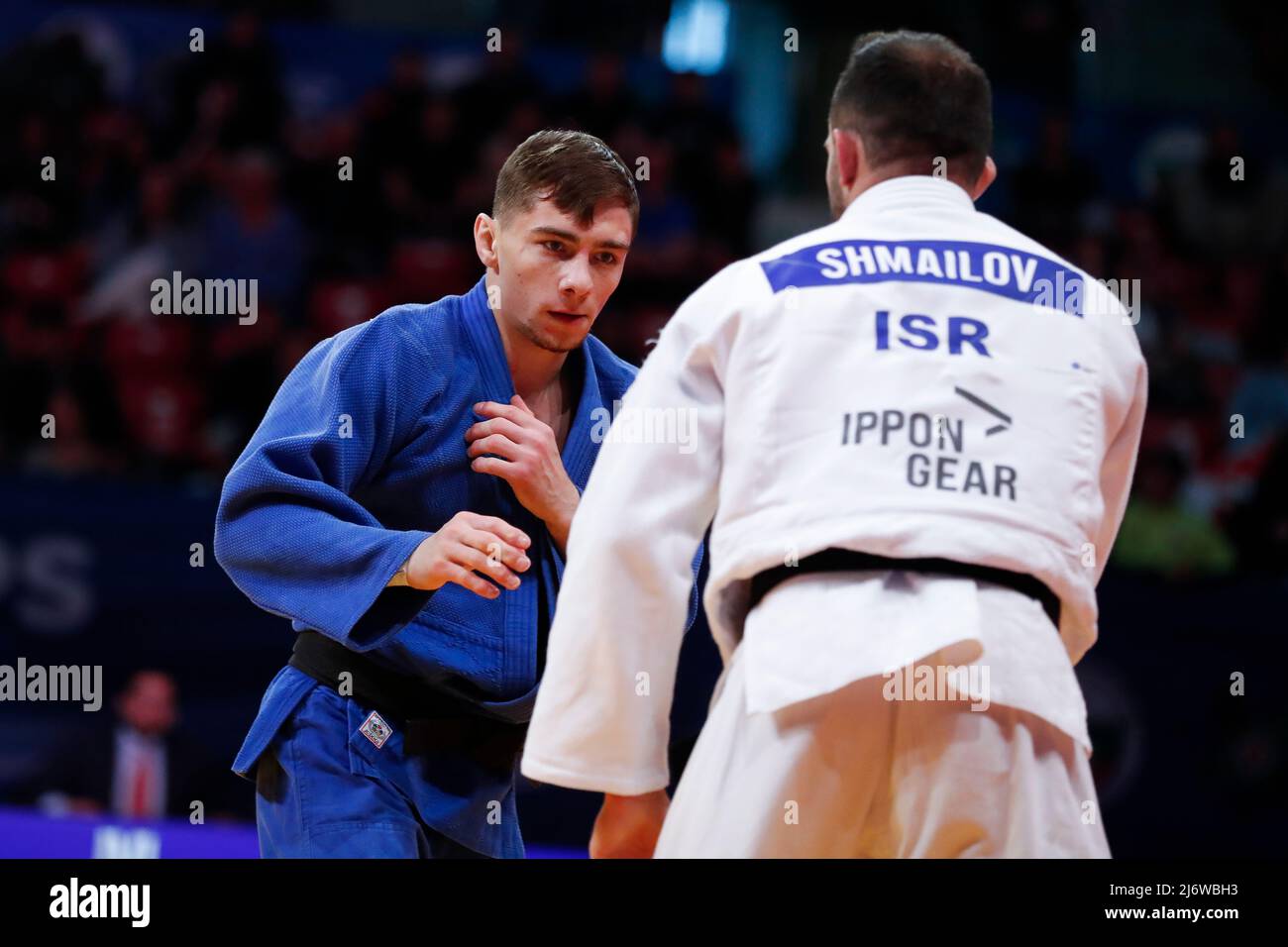 Sofia, Bulgaria, 29th April 2022. Baruch Shmailov of Israel takes on ...