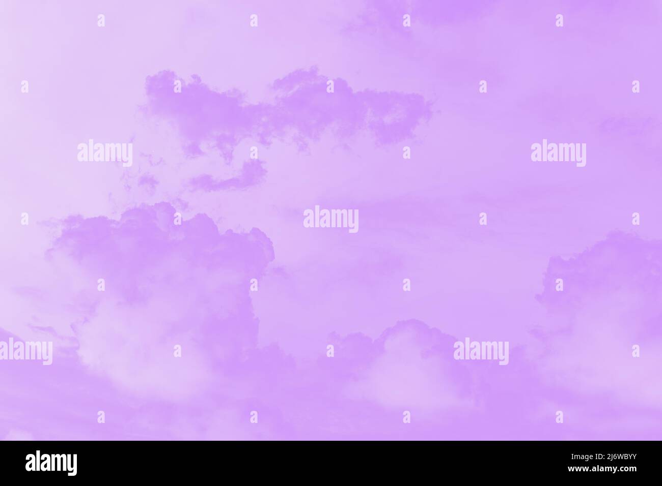 Violet sky with clouds light pastel background Stock Photo - Alamy
