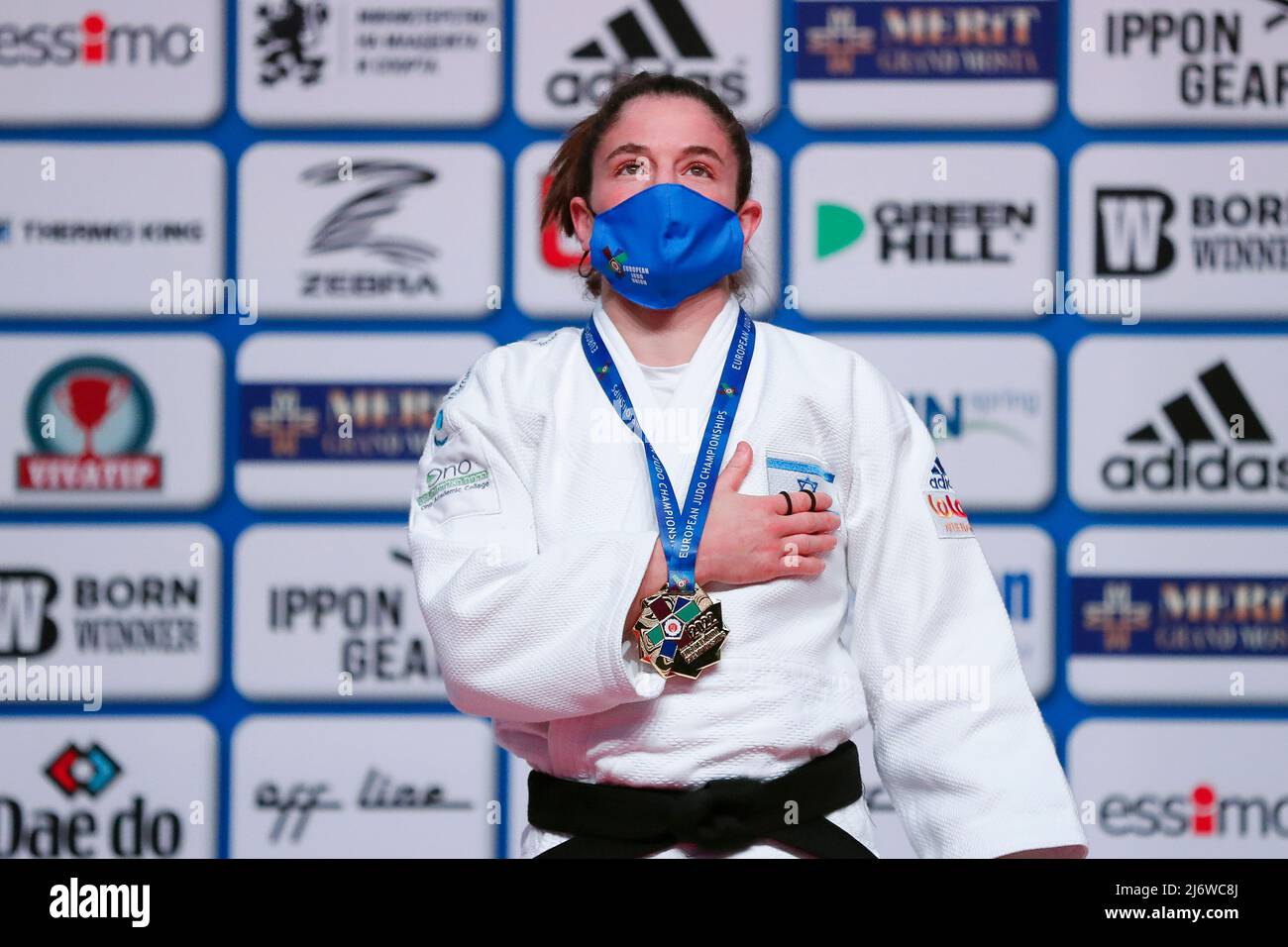 Sofia, Bulgaria, 29th April 2022. Timna Nelson Levy of Israel posing ...