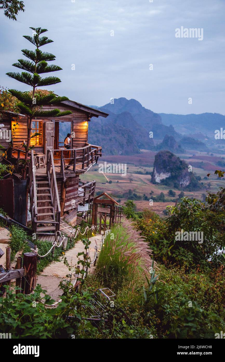 Doi Phu Lang Ka magic mountain in Phayao, Thailand Stock Photo - Alamy