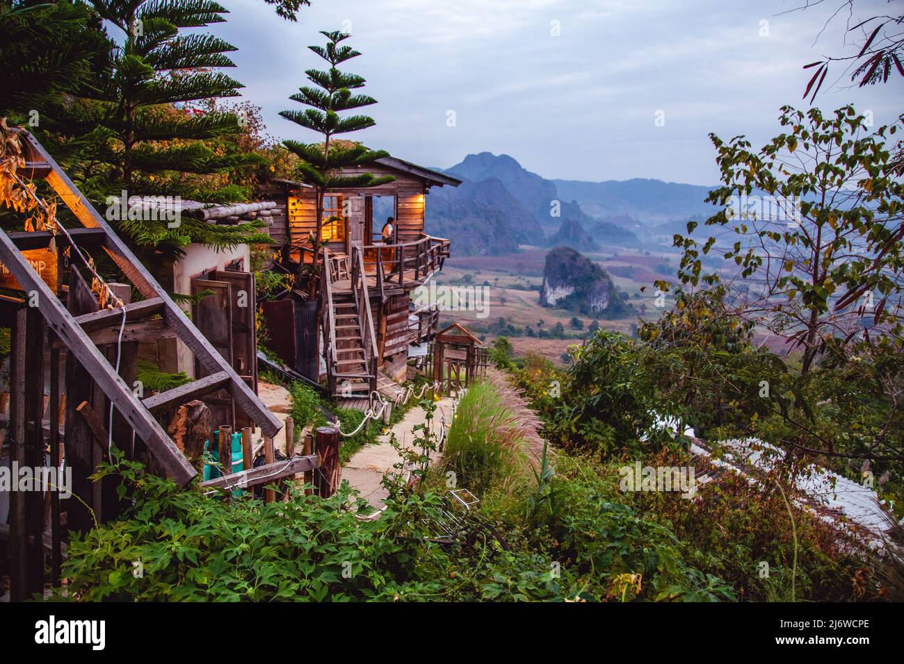 Doi Phu Lang Ka magic mountain in Phayao, Thailand Stock Photo - Alamy
