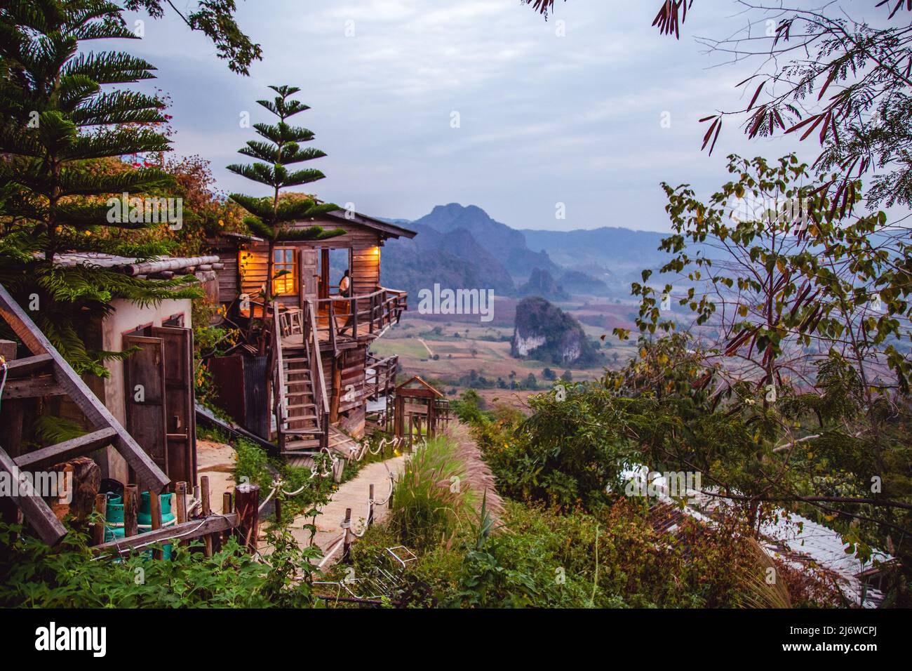 Doi Phu Lang Ka magic mountain in Phayao, Thailand Stock Photo - Alamy