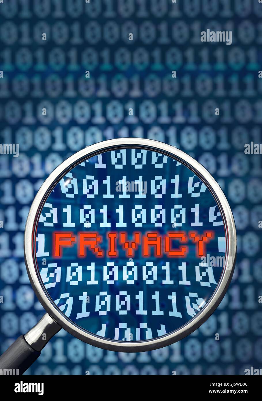 A symbolic image on the subject privacy in the internet, Portrait ...