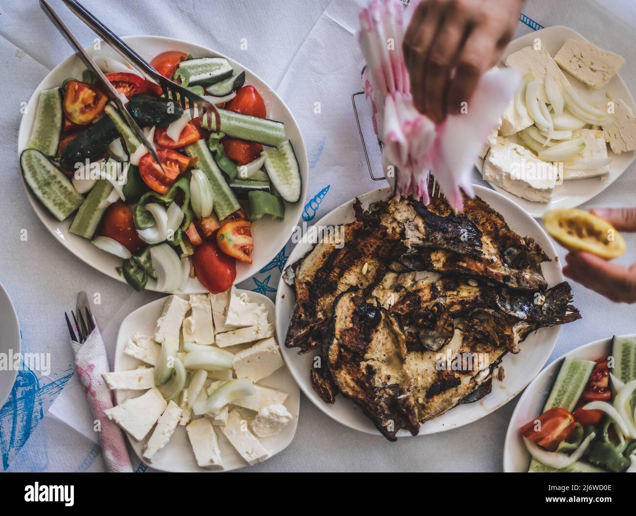Albania. Food and travel by bicycle. The most beautiful lake in Albania ...