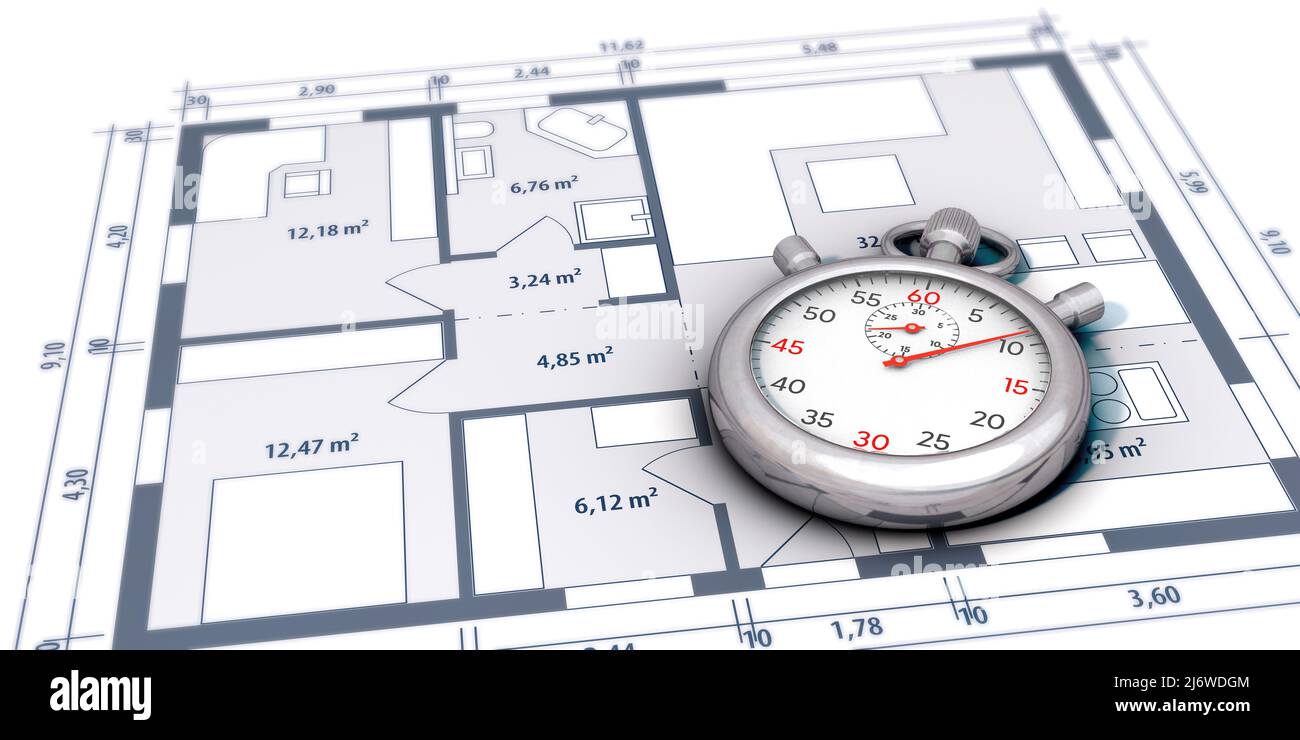 A symbol image on the subject of construction period Stock Photo - Alamy