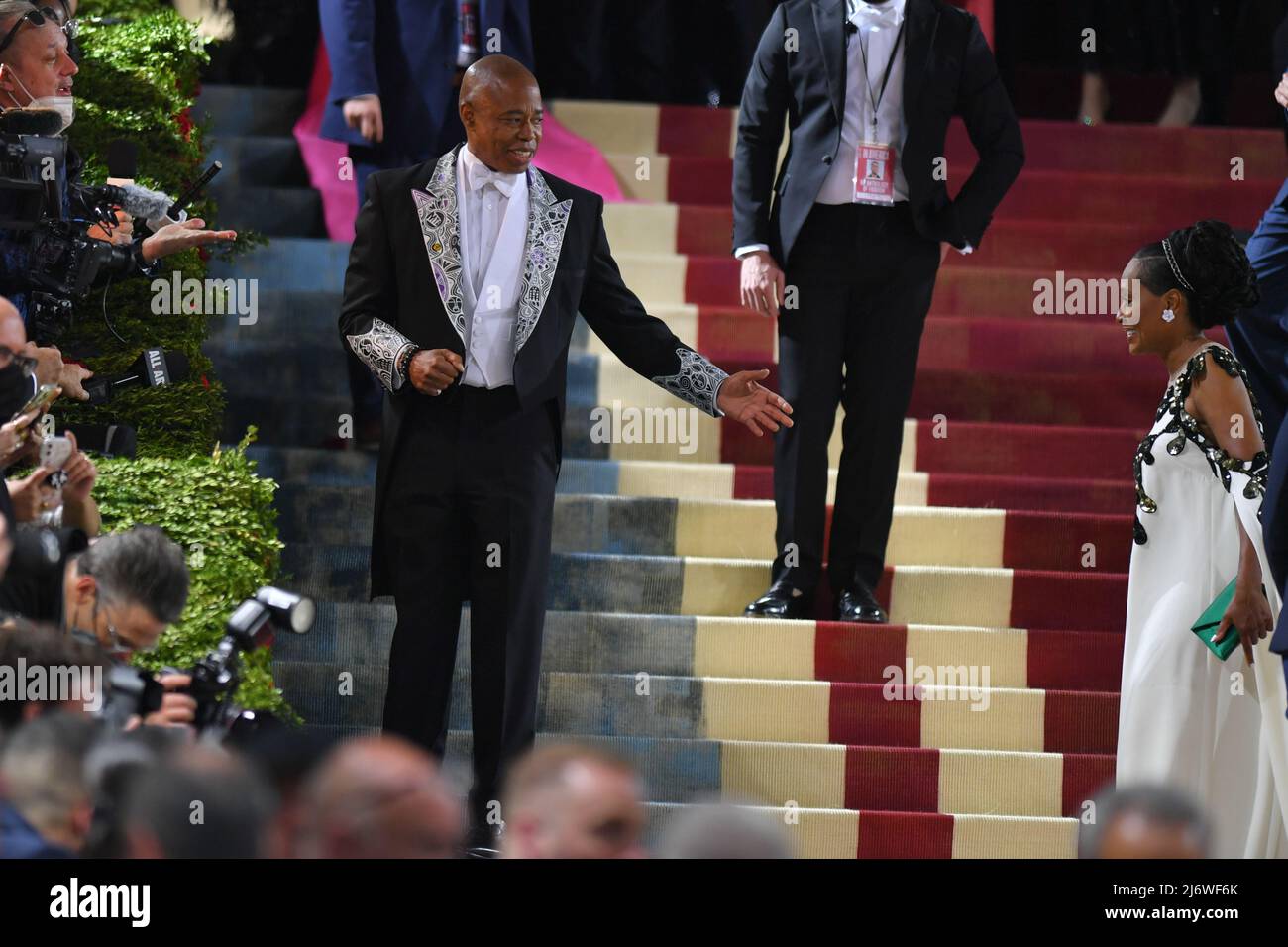 Eric Adams and Tracey Collins Stock Photo - Alamy