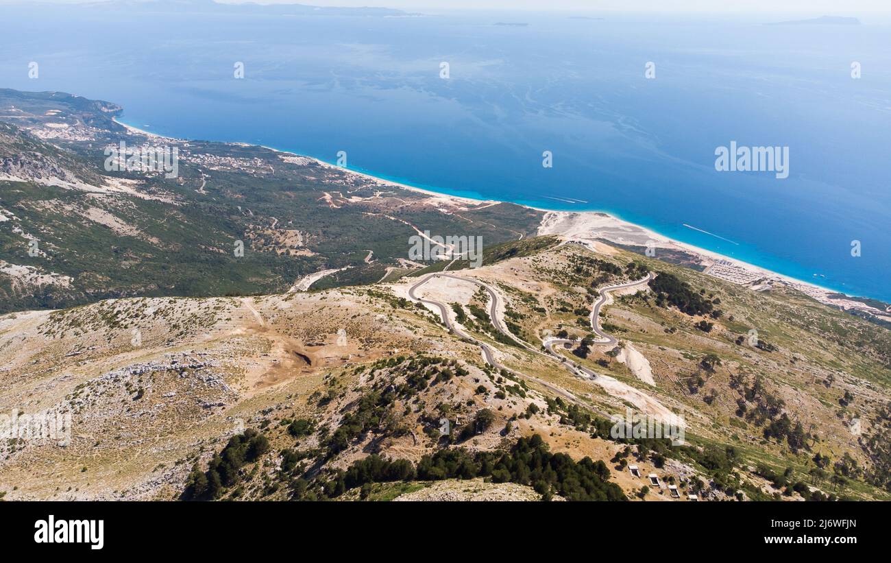 Llogara road hi-res stock photography and images - Alamy