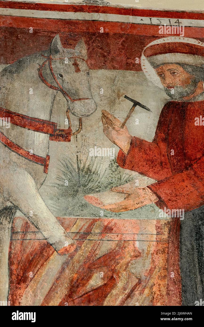 Patron saint horses blacksmiths goldsmiths veterinarians hi-res stock ...