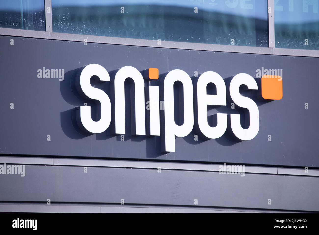 Berlin, Germany, Snipes, store sign Stock Photo - Alamy
