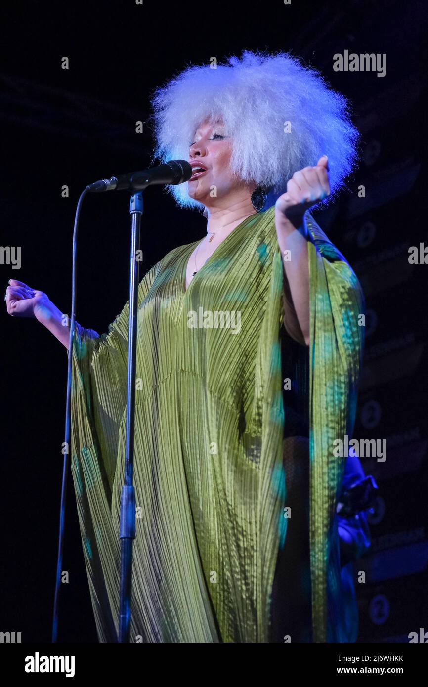 Lady Blackbird performs in the Jazz Arena at the Cheltenham Jazz ...