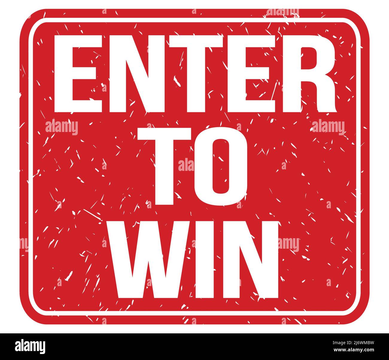 ENTER TO WIN, text written on red vintage stamp sign Stock Photo - Alamy