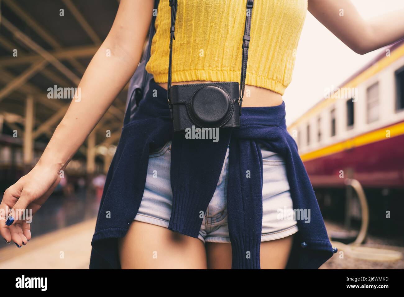 asian girls tourist travel holiday Stock Photo - Alamy