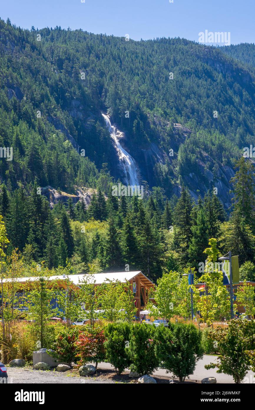 Shannon Falls Provincial Park At Squamish British Columbia Next To The ...
